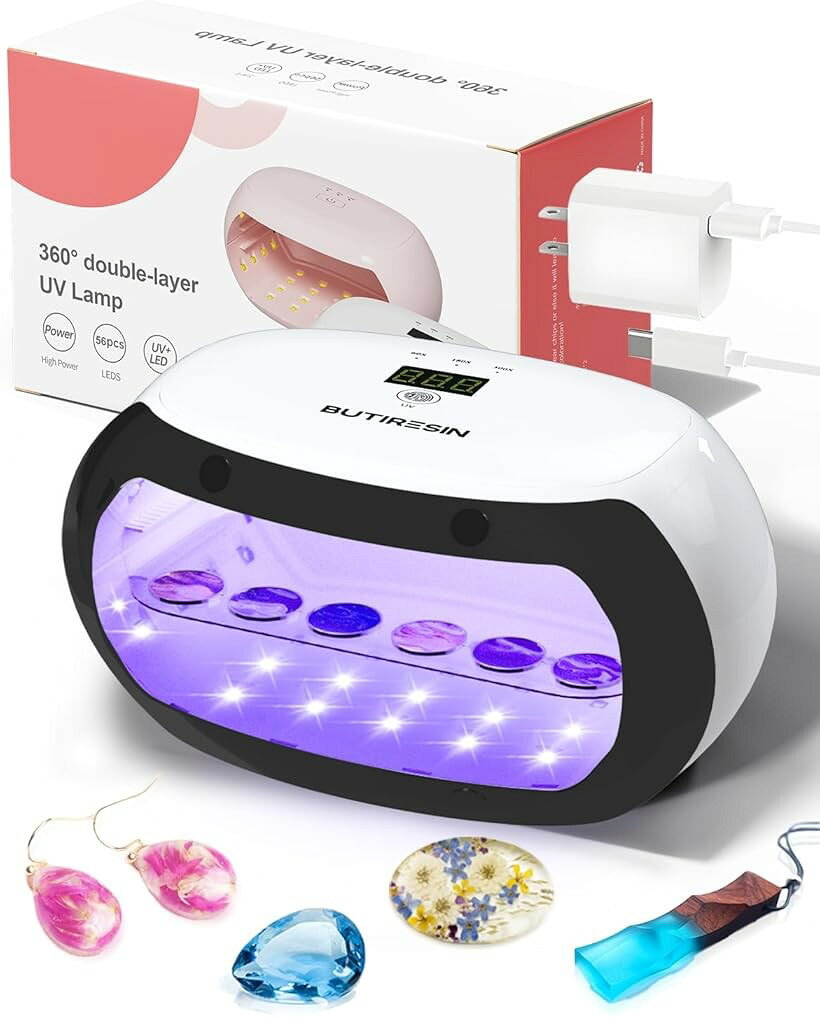バリエーションコード : 2brdcrdgro商品コード2b9qyqp3od商品名BUTIRESIN60W 超強力 UVランプUV レジン ライト 2in1 - 両面照射、360度光源60W 長時間タイマー設定 60秒・180秒・300秒5...