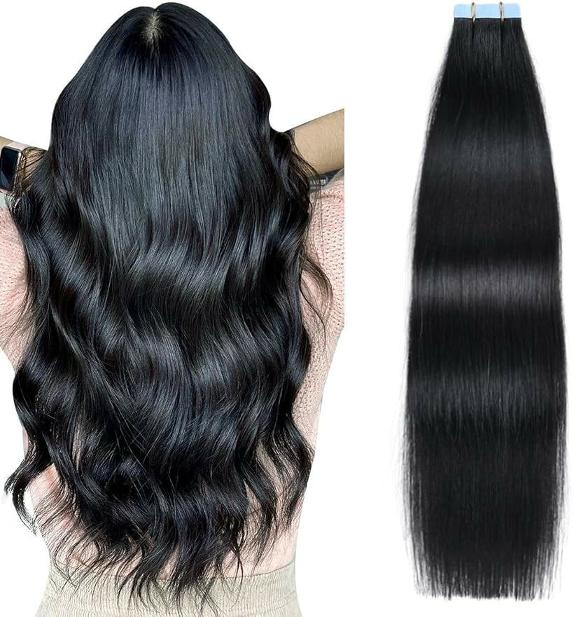 バリエーションコード : 2b9xy66icg商品コード2b9xyi3242商品名人毛 シールエクステ TAPE hair レミーエクステ カラー ウィッグ エクステンション 10本 1# 16inch 40cmブランドXUANHEFAカラ...