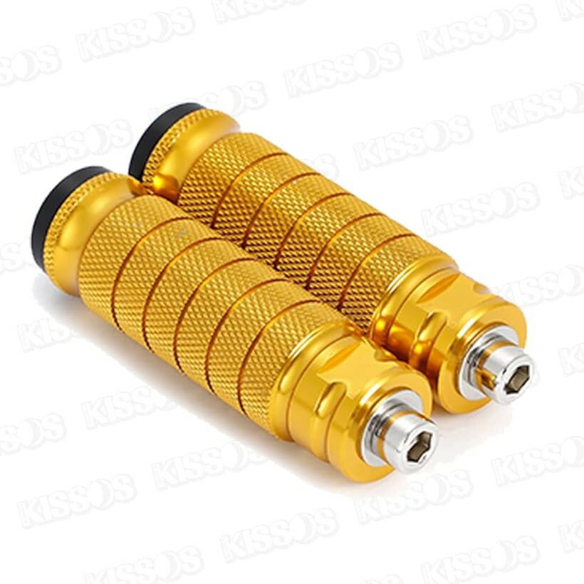 バリエーションコード : 2b2tddil36商品コード2b2tdrco1i商品名互換品フットペグ ステップバー バイク ステップ タンデムステップ ペダル ローレット CNC アルミ 汎用品 左右セット ゴールドブランドキッソス（KISS...
