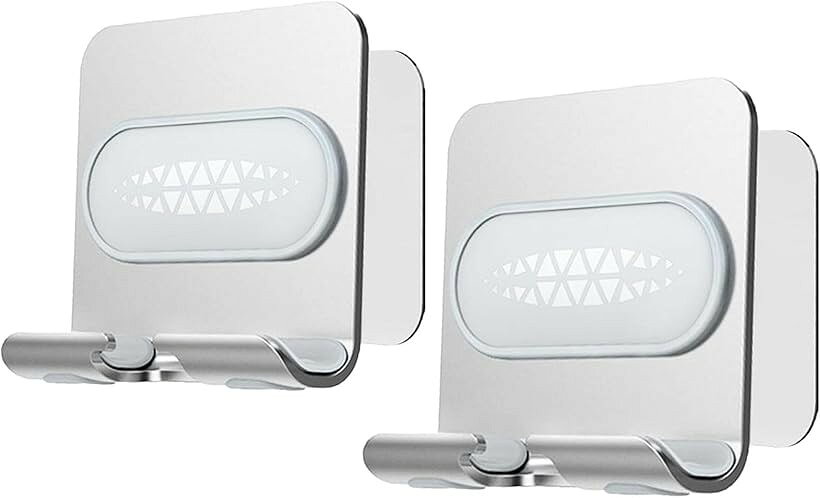 バリエーションコード : 2b4o0t3p54商品コード2b4o08widg商品名スマホ ホルダー 浴室 バスルーム 台所 キッチン 洗面所 寝室 壁掛け タブレット スタンド 貼付け 接着 角度調整 アルミ合金 2個セットブランドFume...