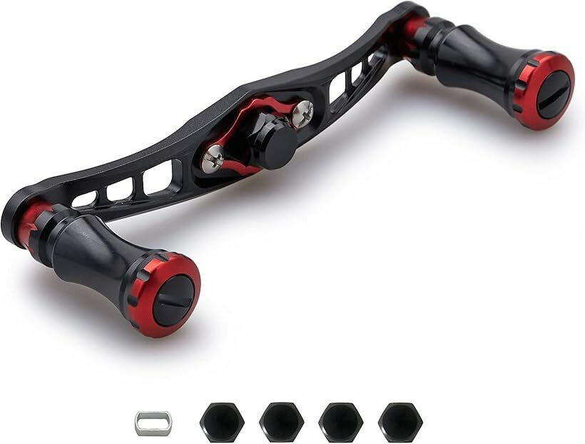 バリエーションコード : 2b2h6d9cjj商品コード2b2h6dr0wc商品名92mm ベイト リール ハンドル シマノ ダイワ アブガルシア 通用 ベイトリール 用 Chess Series 92mm ブラック ハンドル/ブラック＆レ...