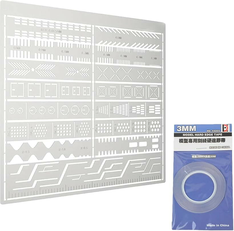 バリエーションコード : 2buot64fwj商品コード2buot94900商品名スジボリ テンプレート ガイドテープ 3mm プラモデル 工具ブランドルボナリエカラーシルバープラモデルをかっこよく仕上げるスジボリテンプレートとガイドテープ...