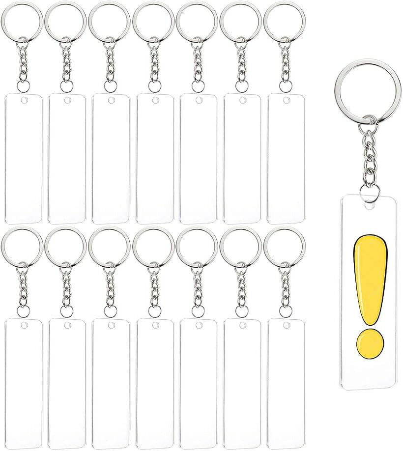 バリエーションコード : 2b6rg1k99h商品コード2b6rpiug8y商品名15枚長方形アクリルキーホルダーペンダント 76x24.5x2.5mm 透明アクリルペンダント 保護カバー付き ジャンプリングとキーチェーン付きブランドBEN...