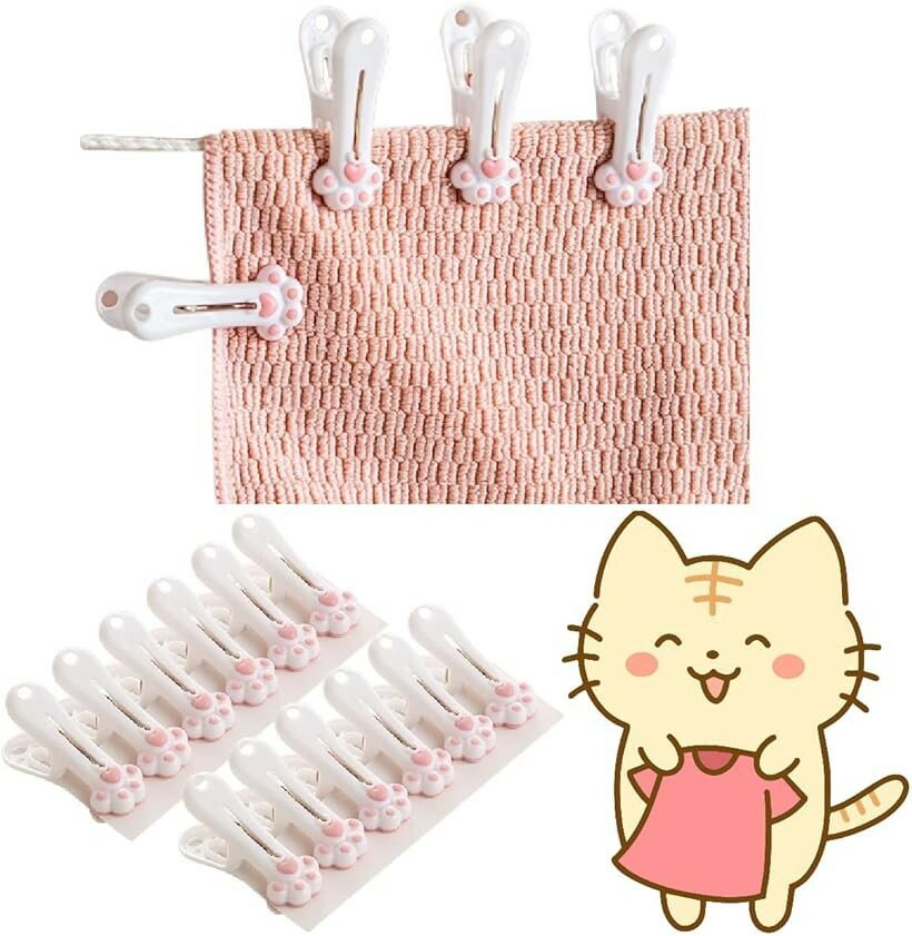 バリエーションコード : 2b2trrvyrc商品コード2b2tr9n4ic商品名洗濯バサミ おしゃれ かわいい 洗濯ばさみ 12個入り 便利な使い方 おむつ替えブランドDearJapanカラー猫の手「洗濯バサミの跡が残りにくい」滑り止めパ...