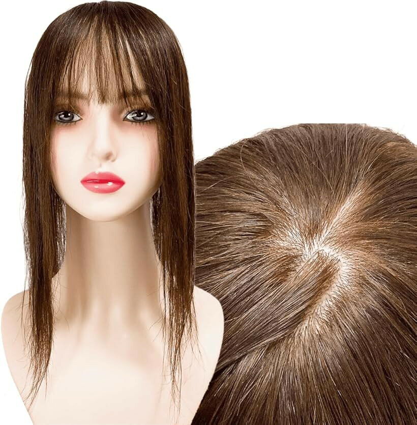 バリエーションコード : 2b98595ch2商品コード2b985hutuu商品名部分ウィッグ ヘアピース 分け目自由自在 総手織り ポイントピース ミセス 自然 かつら 女性 レディース 人毛100% ストレート 分け目 ウィッグ セミロ...