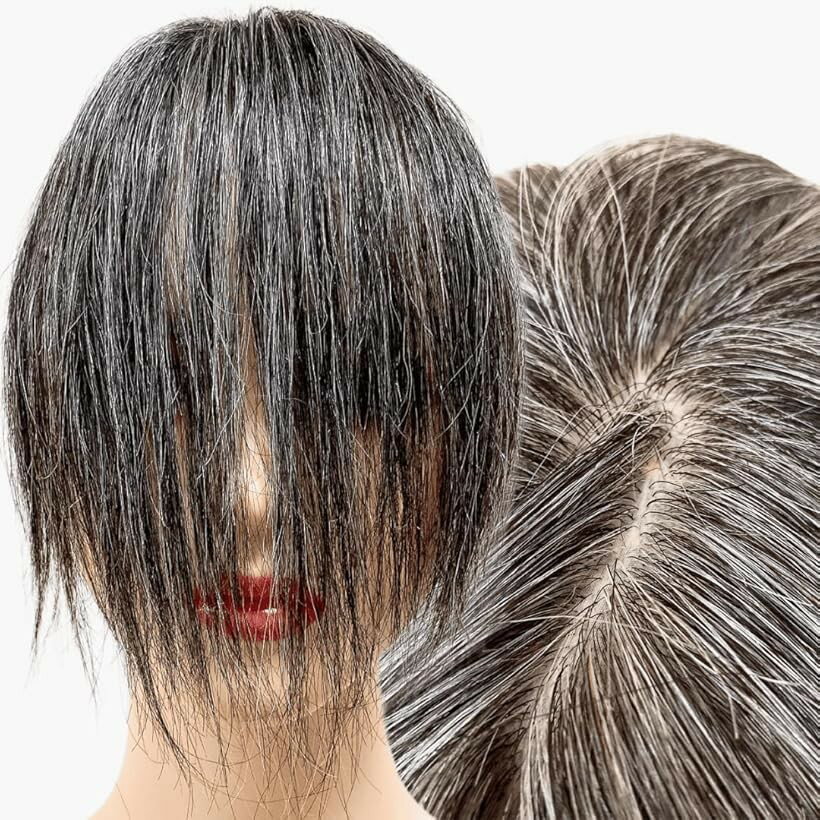 バリエーションコード : 2b9dtpnqrh商品コード2bui32nxx2商品名部分ウィッグ かつら ヘアピース ポイントウィッグ 白髪 グレイヘアー グレイ 女性 レディース 人毛mix ショート 前髪 ストレート 前髪ウィッグ O型つ...