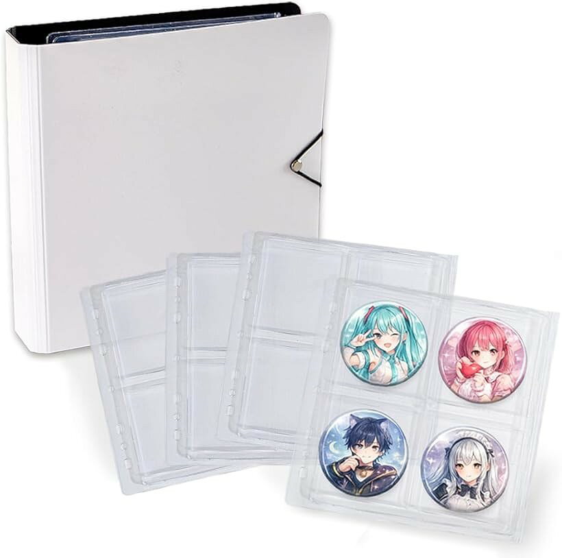 バリエーションコード : 2brki8qi5q商品コード2brkirx0fj商品名75mm バッジ対応 16枚収納 缶バッジ コレクション 見せる 推し活 ディスプレイ ピンバッジ 缶バッチ 収納 ホルダー 透明 ハード プラスチック リフ...