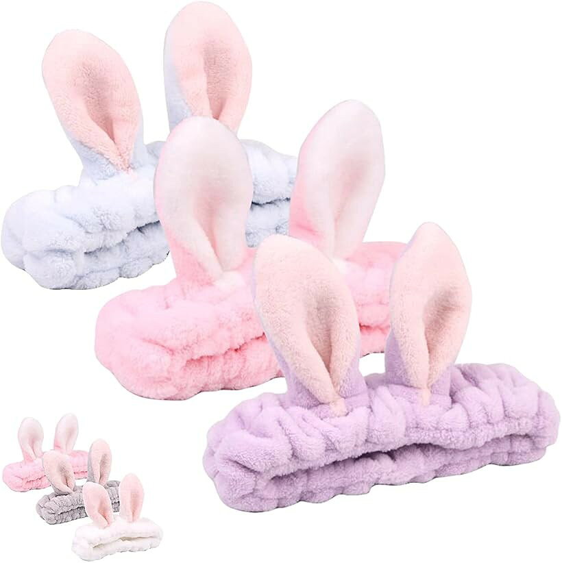 バリエーションコード : 2b6k35f44y商品コード2b6kkd1pni商品名3個セット ヘアバンド 可愛い ウサギ耳 お風呂 ヘアターバン パープル＋ブルー＋ピンクブランドAmzBarleyカラーパープル＋ブルー＋ピンクサイズ等ワンサ...