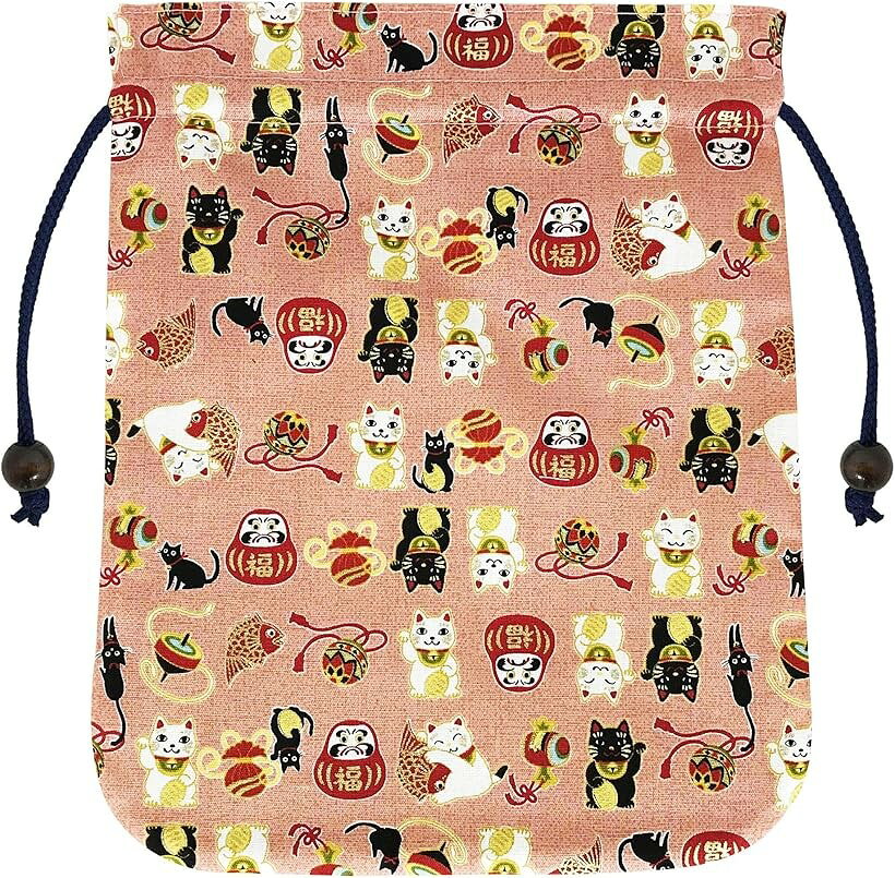 バリエーションコード : 2b6r0cu45r商品コード2b6r0c8321商品名Poitto。 御朱印帳袋 巾着 巾着袋 袋入れ 朱印帳ケース 朱印帳入れ 和小物 和雑貨 日本製 大福猫 ピンクブランドLamPlanningカラー大福猫（...
