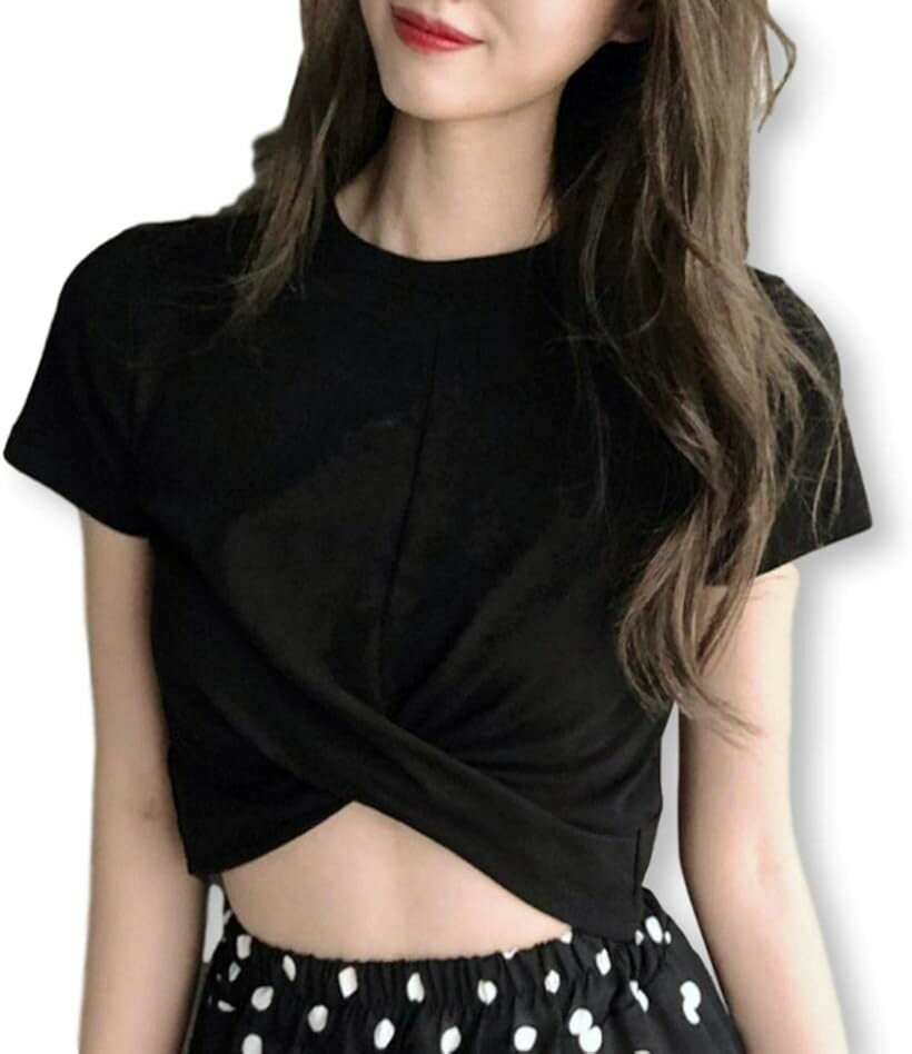 バリエーションコード : 2b6ittus56商品コード2b60ih2n9y商品名Tシャツ 半袖 ショート丈 ショートTシャツ 個性的 無地 トップス 短め レディース 女性 用 ショート 短め 個性的 カットソー ダンス 衣装 スポーツ ...