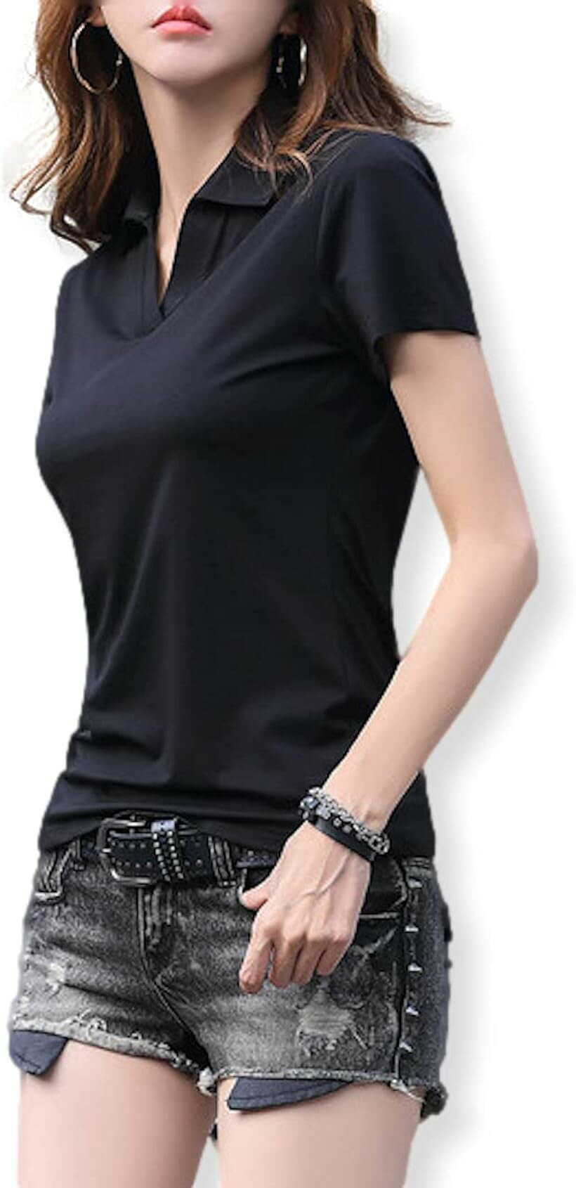 バリエーションコード : 2b45w4wtpl商品コード2b45w3d0hx商品名ポロシャツ 襟付き T シャツ カットソー トップス ゴルフ ウエア レディースブランドHaberry(ハベリィ)カラーブラックサイズ等M・素材構成: コット...