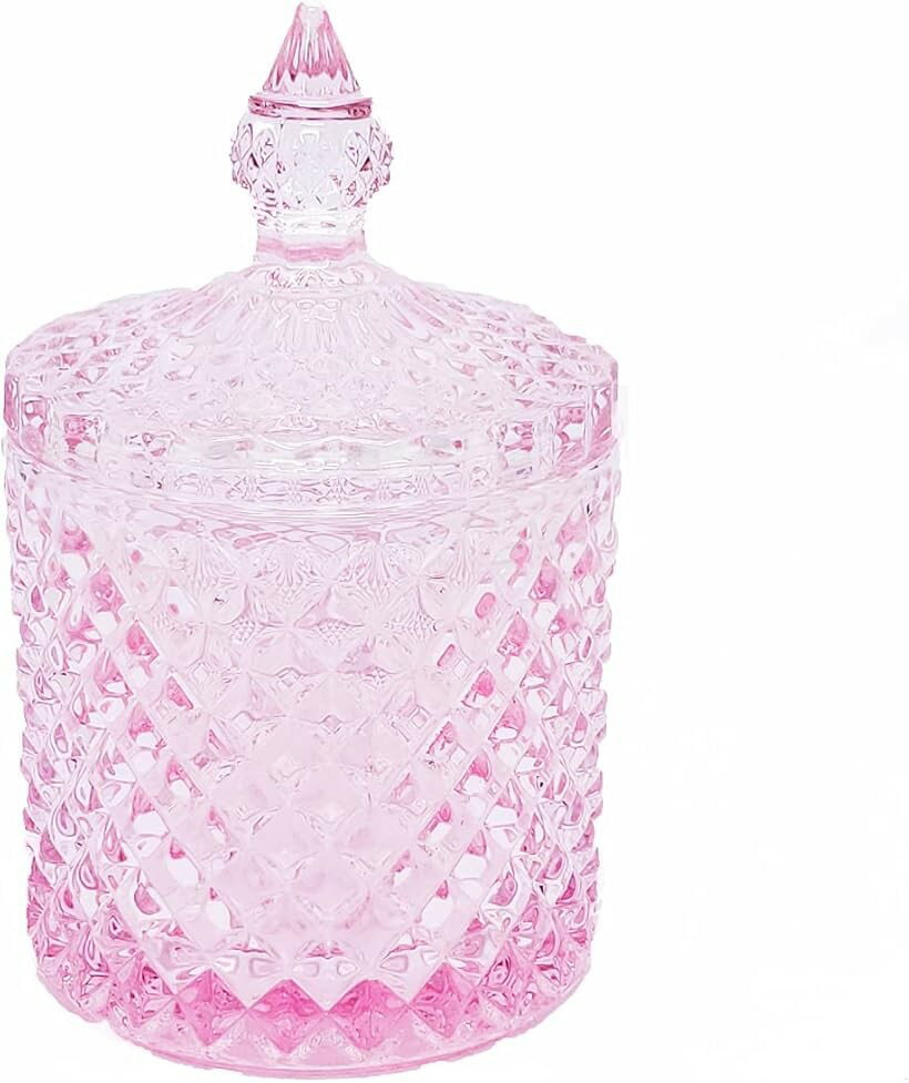 バリエーションコード : 2b4tf4l5gv商品コード2b4tf8flwr商品名ガラス 小物入れ ビン 蓋付き 卓上 おしゃれ 調味料 保存容器 綿棒 楊枝 カラフル ピンクブランドTK.Fellyカラーピンク・おしゃれで便利な小物入れで...