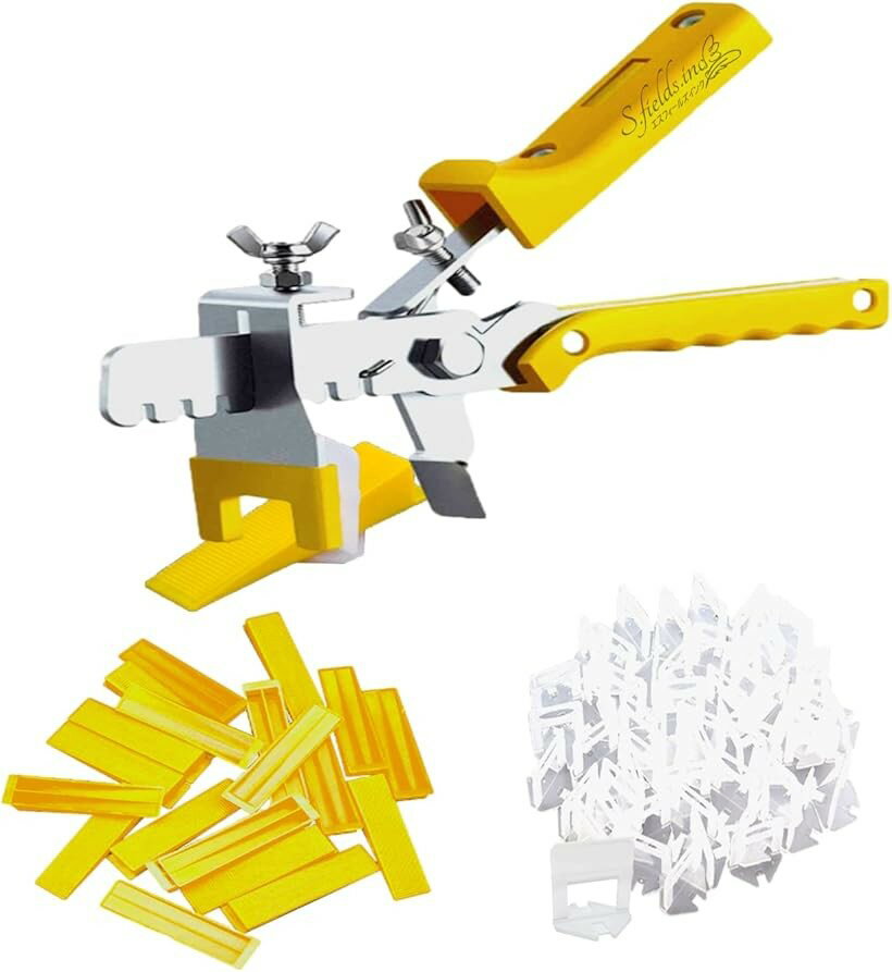 バリエーションコード : 2b4cfyg8pu商品コード2b4cf60t0n商品名タイルレベリングシステムセット 1～3mm 300個 タイル施工道具 タイル高さ調整 イエローブランドS.fields.incカラーイエロー・フローリングや床...