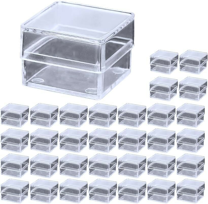 バリエーションコード : 2b24i05tso商品コード2b24ioy5p3商品名プラスチックケース 正方形 35個セット 小物 収納ケース 小分け 整理 立方体 箱 部品 アクセサリー 3x3x2.2cmブランドheiziカラー3x3x2...
