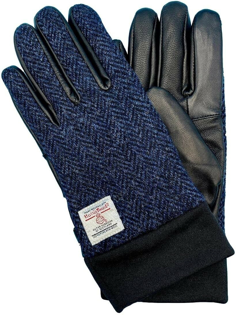 バリエーションコード : 2b23nnxiv8商品コード2b23ng6qrh商品名ハリスツイード HARRIS Tweed x羊革手袋 メンズ ストレッチカフス スマホ対応 裏ボアブランドnature et evoluerカラーネイビーへリ...