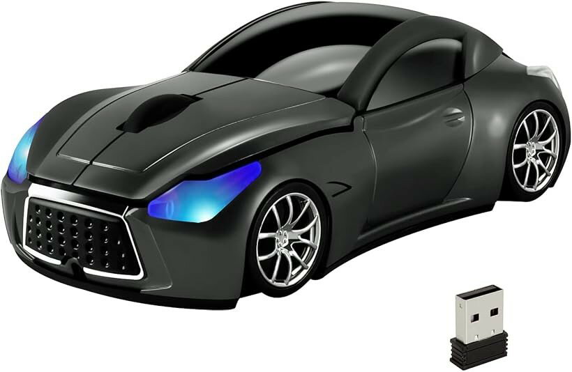 バリエーションコード : 2b2gvngruo商品コード2b2gvnpww3商品名車型マウス ワイヤレス 無線 小型 軽量 2.4Ghz 光学式 3ボタン USBレシーバー付きブランドFmlyhomカラーグレーサイズ等Small「カーマウス...