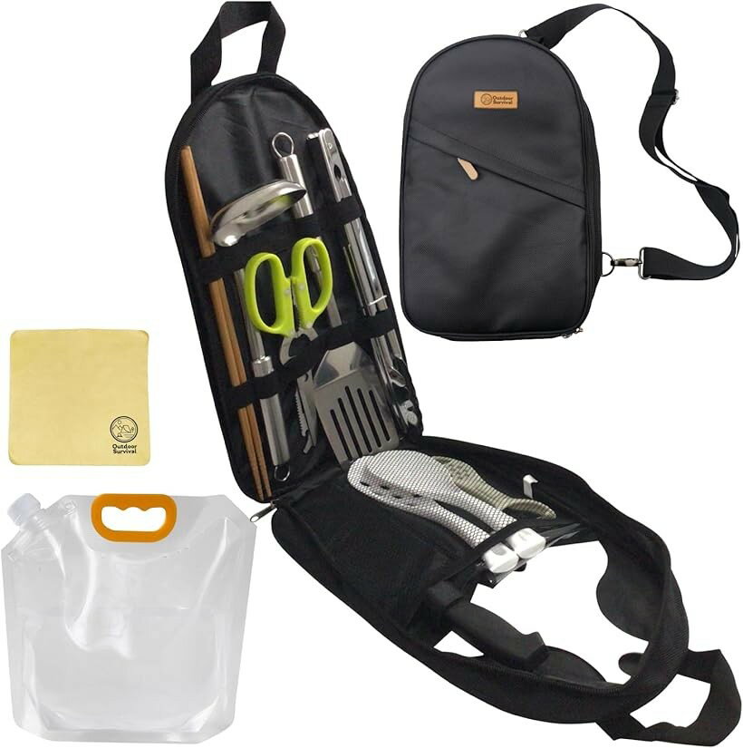 バリエーションコード : 2bj8fu38il商品コード2bjtcw41w8商品名キャンプ 調理器具セット 高ステンレス製 バーベキュー アウトドア キャンプ用品 セット 清潔な 樹脂製 まな板 包丁セット クッキング キッチンツール ブラ...