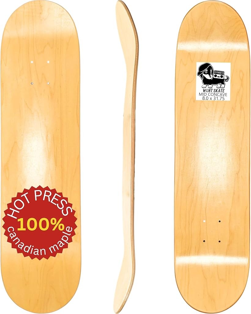 バリエーションコード : 2brxq4rj4r商品コード2b9d1106ls商品名WalnutSkate スケボー デッキ ブランクデッキ 7層 Skateboard DeckブランドWALNUT　SKATEカラーカナディアンメープル ホッ...