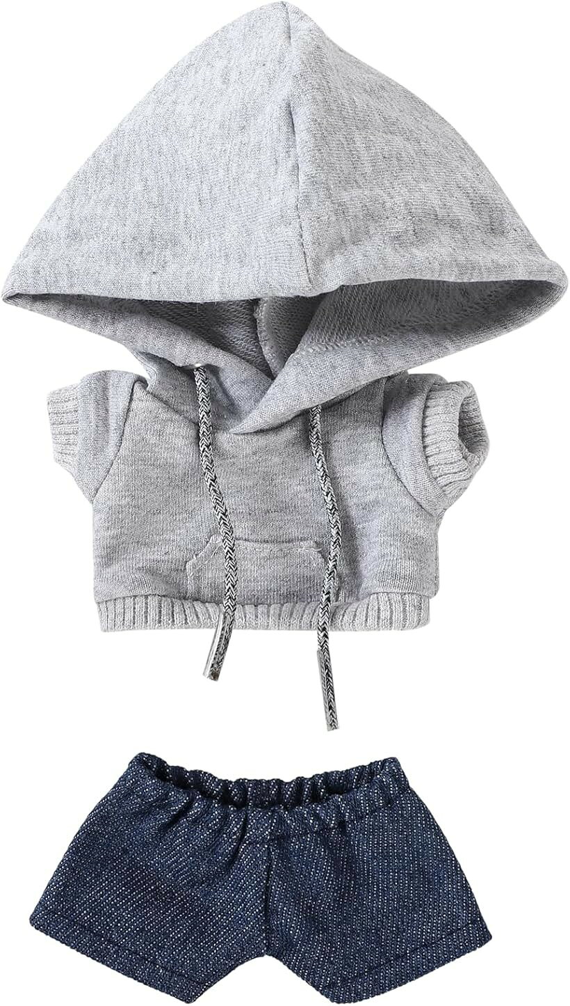 バリエーションコード : 2b93iuj0p3商品コード2b93irk3ti商品名ぬい服-ぬいぐるみ-服-15cm パーカー-デニムパンツ-人形 グレー 15cmブランドAXLUCEカラーグレーサイズ等15cmぬいぐるみ用のパーカー・デニム...
