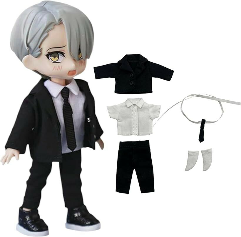 バリエーションコード : 2bu6ou2jfg商品コード2bu6orou0o商品名オビツ11 服 スーツセット オビツドール OB11ブランドAXLUCEカラーブラックぬいぐるみがスタイリッシュに大変身。こちらはオビツ11（OB11）サイズ...