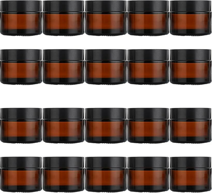 バリエーションコード : 2b9qpk486q商品コード2b9ju3wu8j商品名クリーム容器 遮光瓶 ガラス製 ジャー 詰め替え 保存用 中蓋付きブランドAlpha Depotカラー茶色サイズ等ブラウン 50g x 20個「保存・詰め替え...
