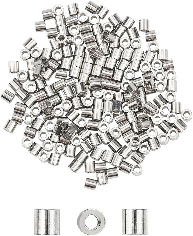 バリエーションコード : 2b6vy0po3i商品コード2b6j245ony商品名約200個 コラムビーズ 2mm 304ステンレス製スペーサービーズ 円筒形 ロンデルビーズ 穴径0.9mmブランドUNICRAFTALEカラーステンレス色#...