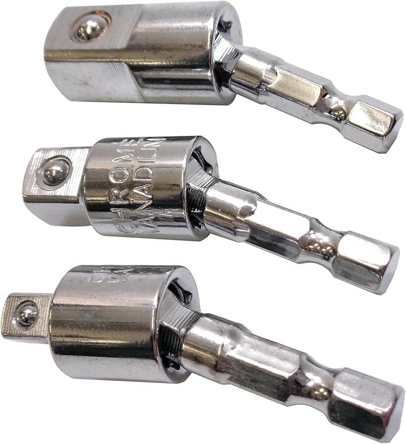 商品コード2b2cni8v4t商品名ユニバーサルジョイント 首振り式 ソケット アダプター セット 差込角度 1/2 3/8 1/4 角度あり ナット ボルト 脱着ブランドPeroToolsカラーシルバーサイズ等・1/2(12.7sq) ／...