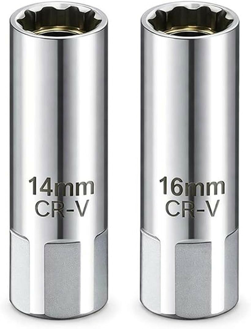 商品コード2brk153vd1商品名薄口 スパークプラグレンチ ソケット 14mm 16mm セット 差込角 3/8 9.5mm 12角 マグネット式 プラグ交換 工具ブランドPeroToolsカラー銀狭いプラグホールでもしっかり差し込める...