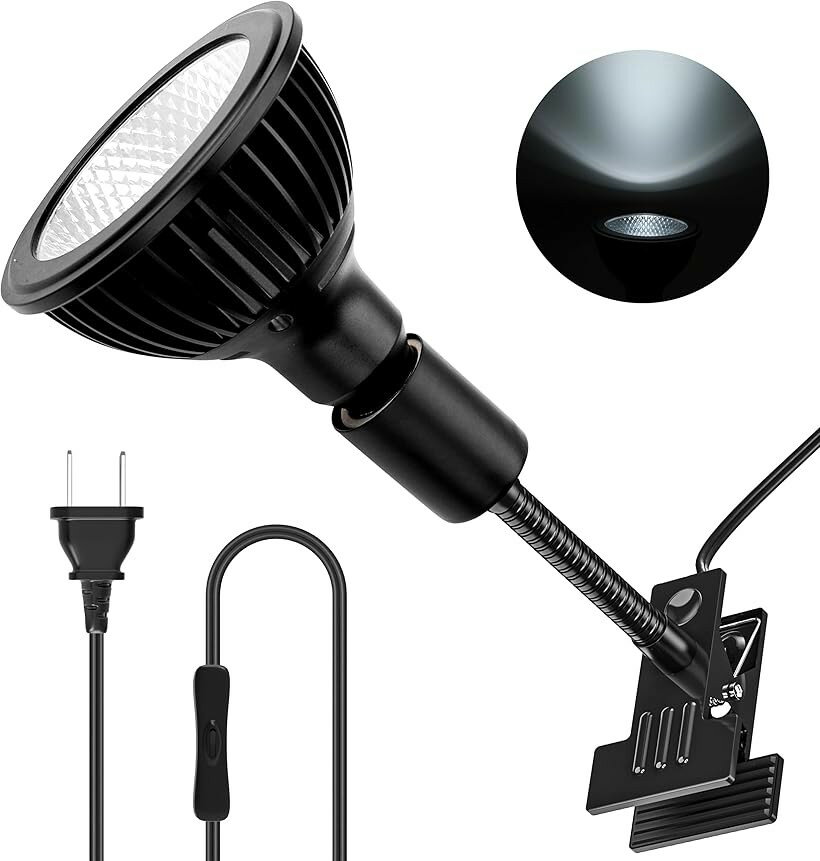 バリエーションコード : 2b9nkdxn04商品コード2b9lsidc8w商品名クリップオン植物成長ライト 24Wフルスペクトル育成電球 Ra98高演色評価数 ビーム角38° リフレクターカップを取り外すとビーム角を120°まで拡張可能白...