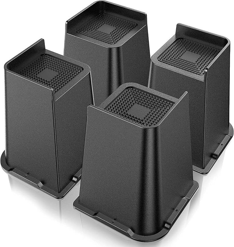 バリエーションコード : 2brvr3wnji商品コード2brvuo9n2p商品名継ぎ脚 家具脚 4個セット テーブル高さ調整 こたつ継ぎ足し脚 デスクかさ上げ 家具かさ上げブロックブランドMIMIAカラーブラックサイズ等8インチ：高さ 2...