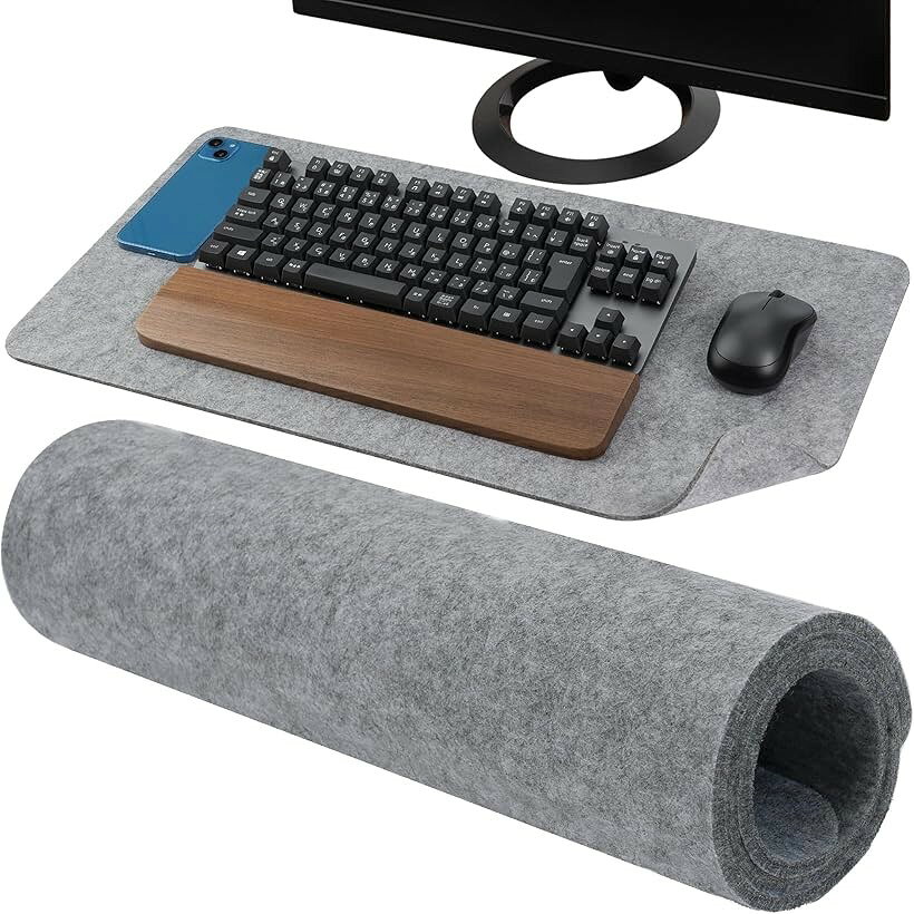 バリエーションコード : 2bj445nh24商品コード2bj446c4d1商品名webライター推薦 デスクマット フェルト 羊毛 天然ウール 光学式マウス対応 厚手 5mm 吸湿性 保温性 マウスパッド S 30x60cmブランドEMAR...