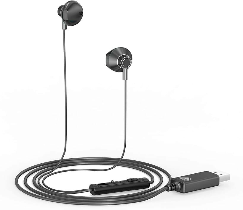 バリエーションコード : 2b6qipinux商品コード2b6qip5f6g商品名互換品 U200 ヘッドセット USB マイク付きイヤホン 有線 音量調節 全指向性 テレワーク Zoom用 約2.0m ブラックブランドokcscカラーブラ...