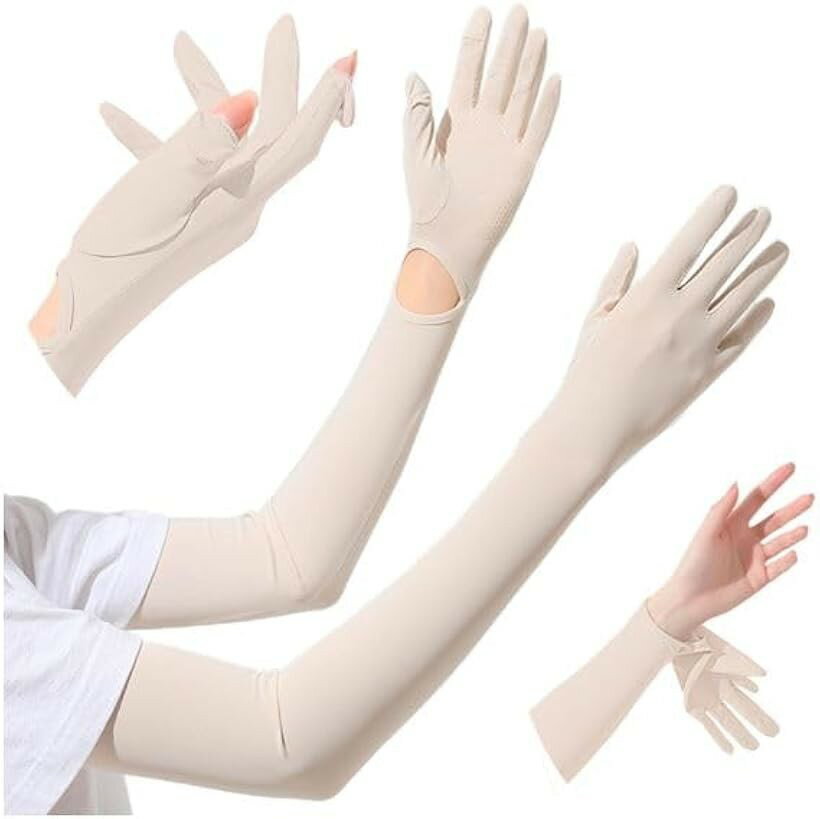 バリエーションコード : 2bj4qjlphd商品コード2bj4q26dkc商品名アームカバー レディース UVカット 冷感 ロング 指先までフルカバー フリップ仕様 日焼け止め UPF+50 ベージュブランドfortuluxカラーベージュ...