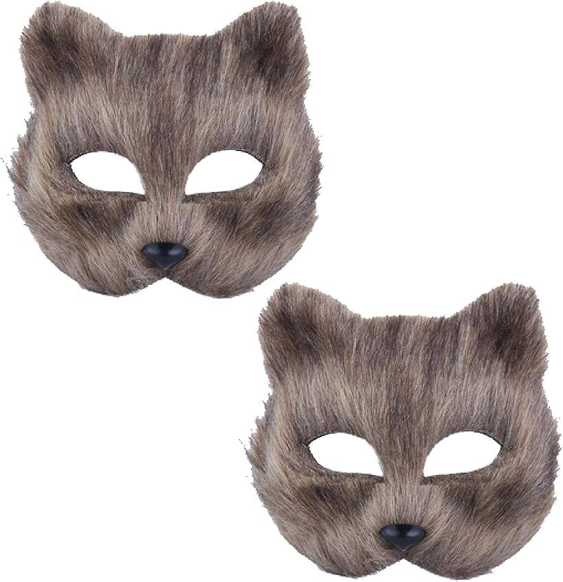 バリエーションコード : 2b44d5scqc商品コード2bjkt0foxw商品名仮面舞踏会マスク ハロウィーンマスク 動物マスク 男性と女性ハーフフェイス 小道具 猫マスク 2枚セット 6タイプブランドSaki＆Masaカラーグレー.グレ...