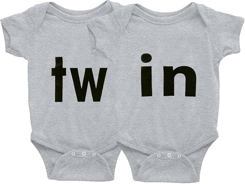 バリエーションコード : 2b6uh0t8r1商品コード2b6uh2rtif商品名Twin 双子 ツイン コーデ 赤ちゃん 新生児 ロンパース ベビー baby 服 お揃い リンクコーデ ペアルック 衣類 Twins グレー 灰色 Sサイズ...