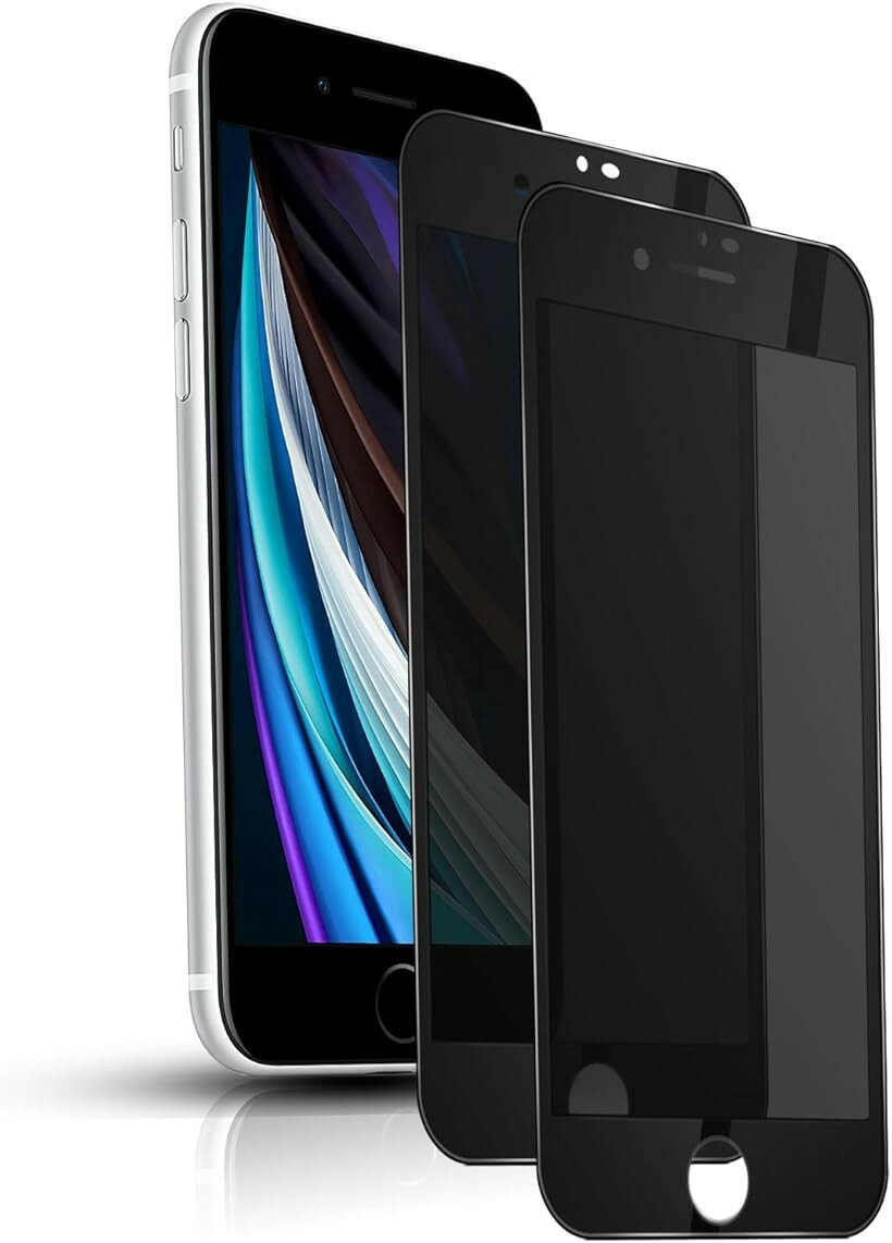 バリエーションコード : 2bu9285tkc商品コード2bjnft5s0d商品名iPhoneSE第2世代 / iPhoneSE第3世代 強化ガラスフィルム 覗き見防止 プライバシー保護フィルム2枚セット硬度9H/気泡ゼロ/干渉しない/貼り...