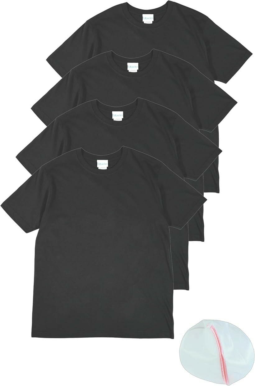 バリエーションコード : 2b9i0391t4商品コード2b9i03pxgv商品名インナーシャツ メンズ 綿100％ 半袖 クルーネック 無地 速乾 吸汗 tシャツ やわらか肌着 4枚組 白 黒 グレー 洗濯ネット付き L ブラックブランド...