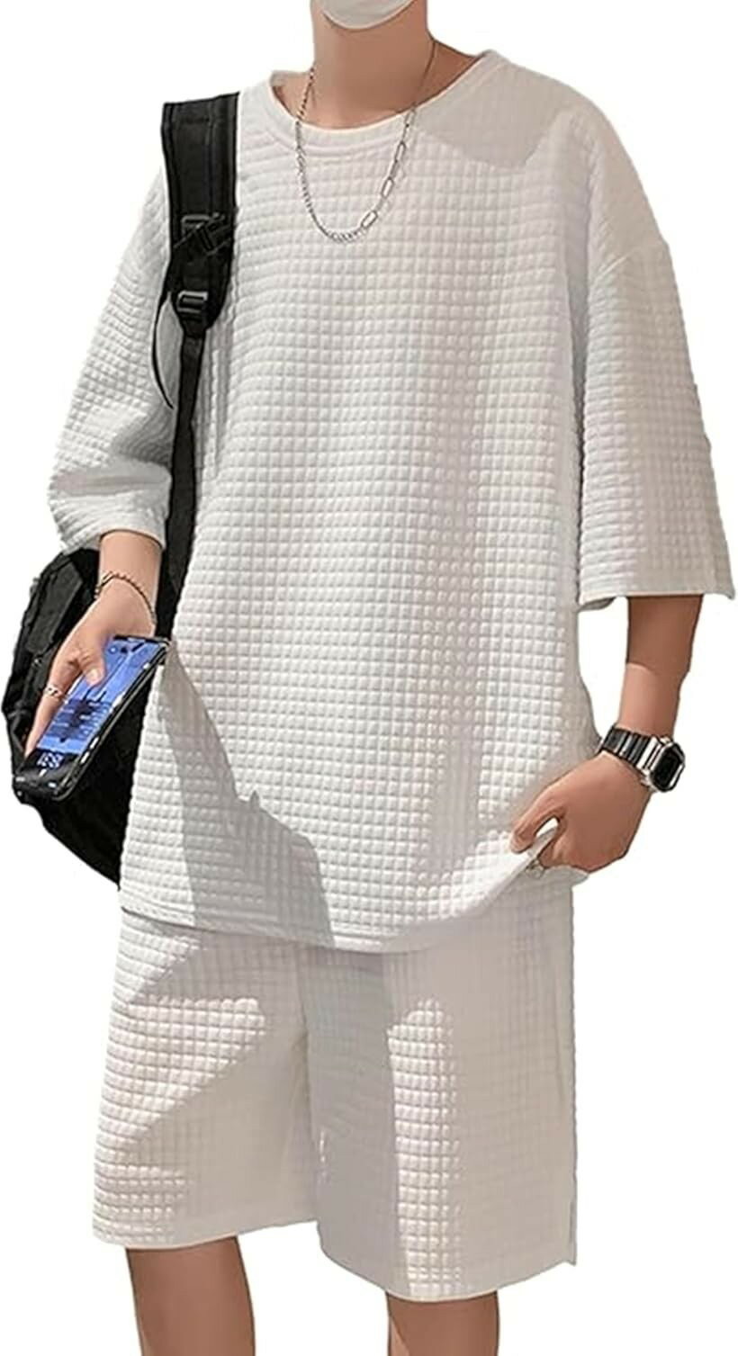 バリエーションコード : 2b9f10nt4f商品コード2b94vu59lr商品名セットアップ ワッフル メンズ 上下セット 半袖 トップス ハーフパンツ ルームウェア スポーツ カジュアル 部屋着 クルーネック ウエストゴム テクスチャ ...