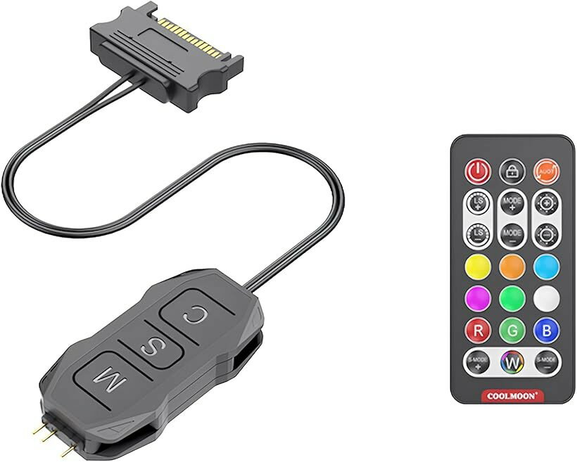 バリエーションコード : 2bu8k3t6oq商品コード2b9dsn5rip商品名互換品 ARGBコントローラー LED操作 LED遠隔操作5v 3pin リモコン付き LEDモード切替 LED速度切替 SATA電源ブランドCOOLMOON...