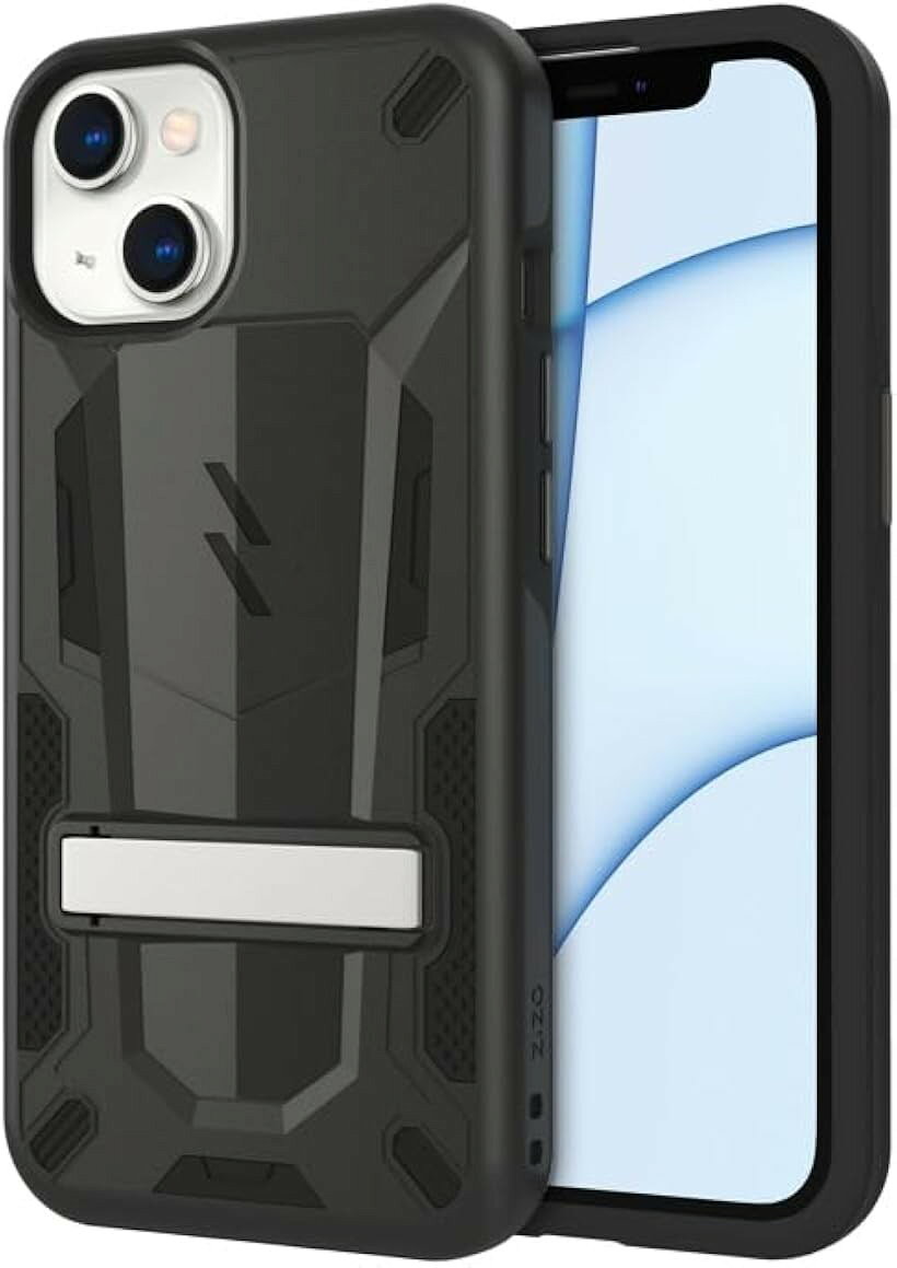バリエーションコード : 2b9oiogouq商品コード2b93qsfs44商品名ZIZO iPhone 13 6.1インチ ケース カバー 耐衝撃 衝撃吸収 米軍MIL規格 キックスタンド ハイブリッド ポリカーボネイト x TPU TR...