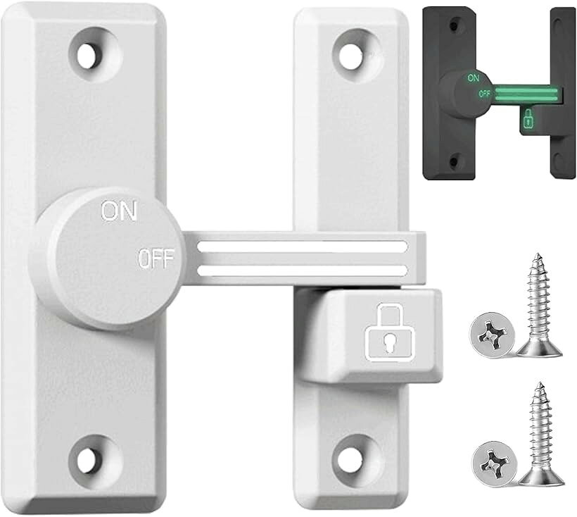 バリエーションコード : 2bu8rrdc9h商品コード2bu8r9rf4j商品名ドアロック 90度/180度兼用 蛍光 補助錠 亜鉛合金 ドアバックル 後付け ドア留め金ロック 回転式 フリップラッチロック 防錆 耐久性 部屋 玄関 室内...