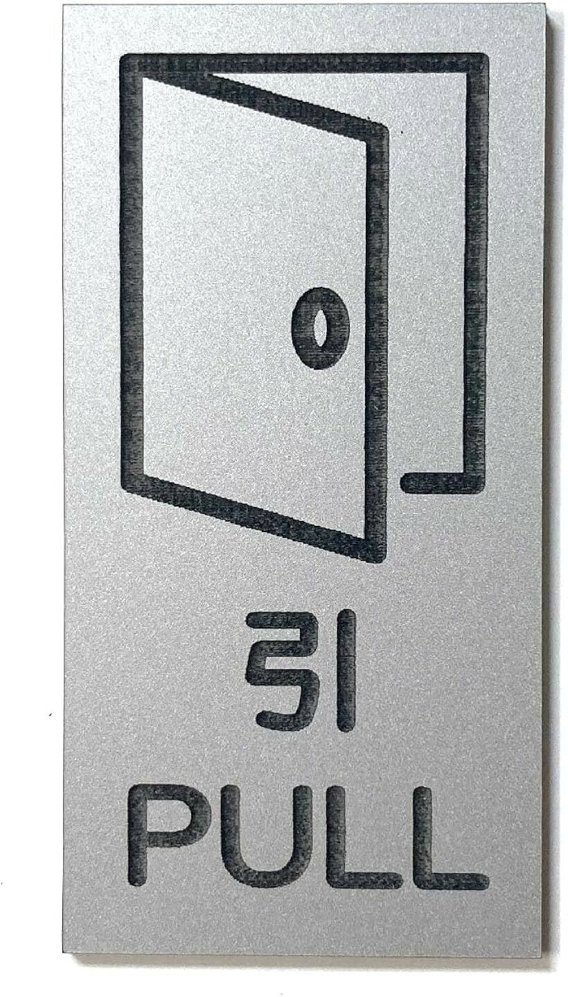 バリエーションコード : 2b9i6chn69商品コード2bj6xhllo6商品名押す引くプレート 押引 ドアプレート 扉 サインプレート シール付 大/B/引く/銀ブランドMKE Market「サイズアップ」大きくなって、更にわかりやすく...