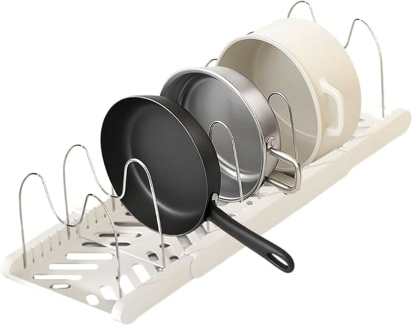 バリエーションコード : 2bu153drph商品コード2bu1531232商品名伸縮式 鍋収納ラック フライパンスタンド 鍋蓋収納 キッチン収納ラック シンク下整理 伸縮幅34.5～56cmブランドcobalt planetカラーホワイト...