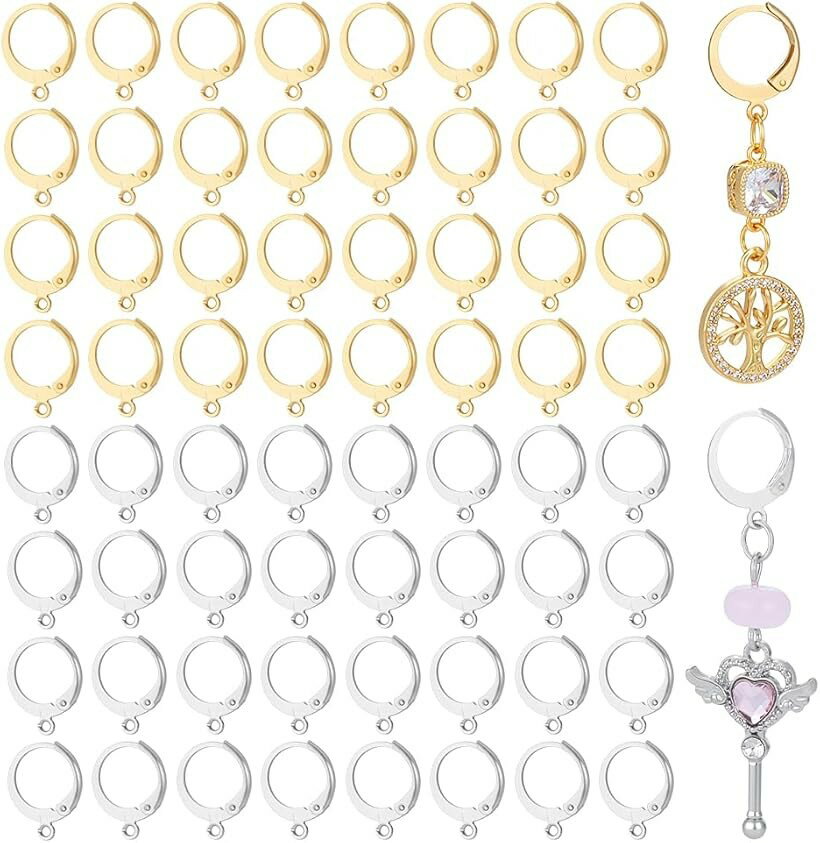 商品コード2brf65pund商品名レバーバックイヤリング金具 フック 2色 100個セット ステンレススチール製 304 ワイヤーオープンループ付き DIYジュエリー材料ブランドPH PandaHallカラーシルバー/ゴールドプレミアム3...