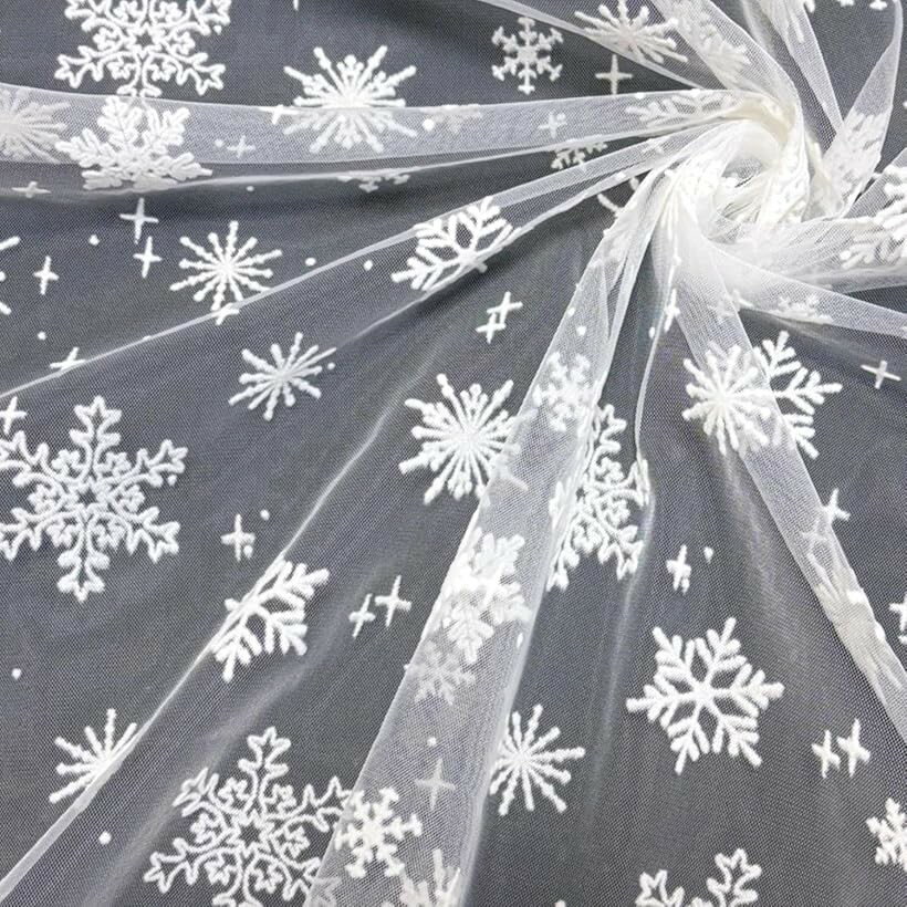バリエーションコード : 2brt09udr9商品コード2brt0jg6r0商品名雪柄 チュール 生地 フロッキー 幅160cm レース 透ける 布 薄手 手芸ブランドmoonfarmカラーホワイトサイズ等2mふんわり軽やかなチュールに、立...