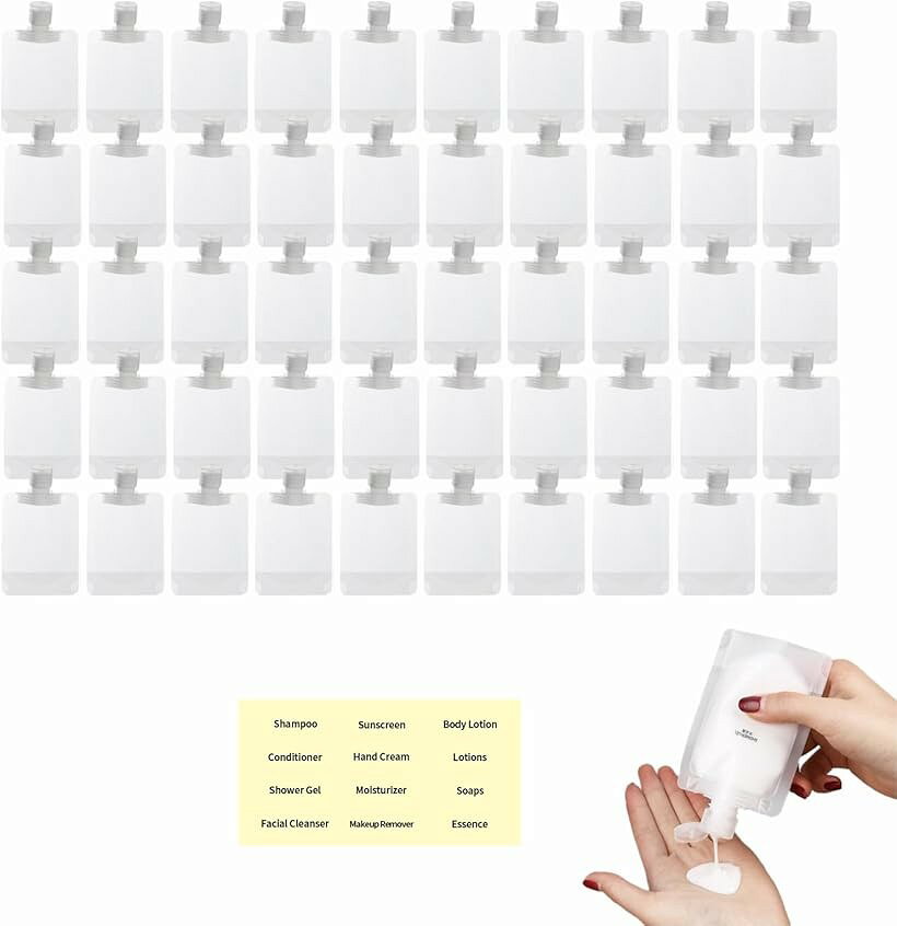 バリエーションコード : 2br20fukkw商品コード2br2d1n0q5商品名詰め替えボトル パウチ容器 トラベルボトル シャンプーボトル 旅行用ブランドMeilleur Choixカラー半透明サイズ等50ml「たっぷり小分け」 旅行・...