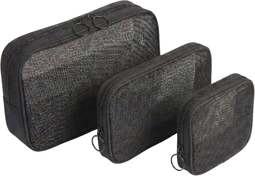 バリエーションコード : 2brvx0lx8n商品コード2brvx0144i商品名トラベルポーチ トイレタリーバッグ メッシュ 3点セット 旅行 洗面用具 化粧品入れブランドCopeflapカラーブラック旅行のパッキングを劇的に効率化 旅行...