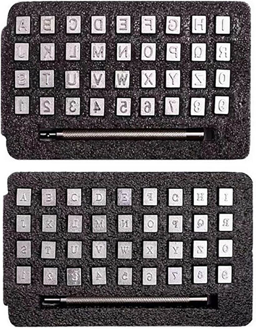 バリエーションコード : 2brchroq9p商品コード2brcho0y23商品名刻印セット 36本セット 打刻印 3.5mm 6.5mm アルファベット 数字 英字 レザークラフト 革細工 DIY 金属打刻 手作り 工具 収納ケース付きブ...
