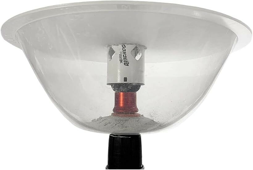 商品コード2brudlp632商品名ダストボールカバー 集塵カップ ダウンライト 穴あけ カッター 天井 石膏ボード 粉塵受け 飛散防止 汚れ防止 DIY 電気工事ブランドArkreaMカラー透明サイズ等小粉塵を逃さずキャッチし、作業環境を...