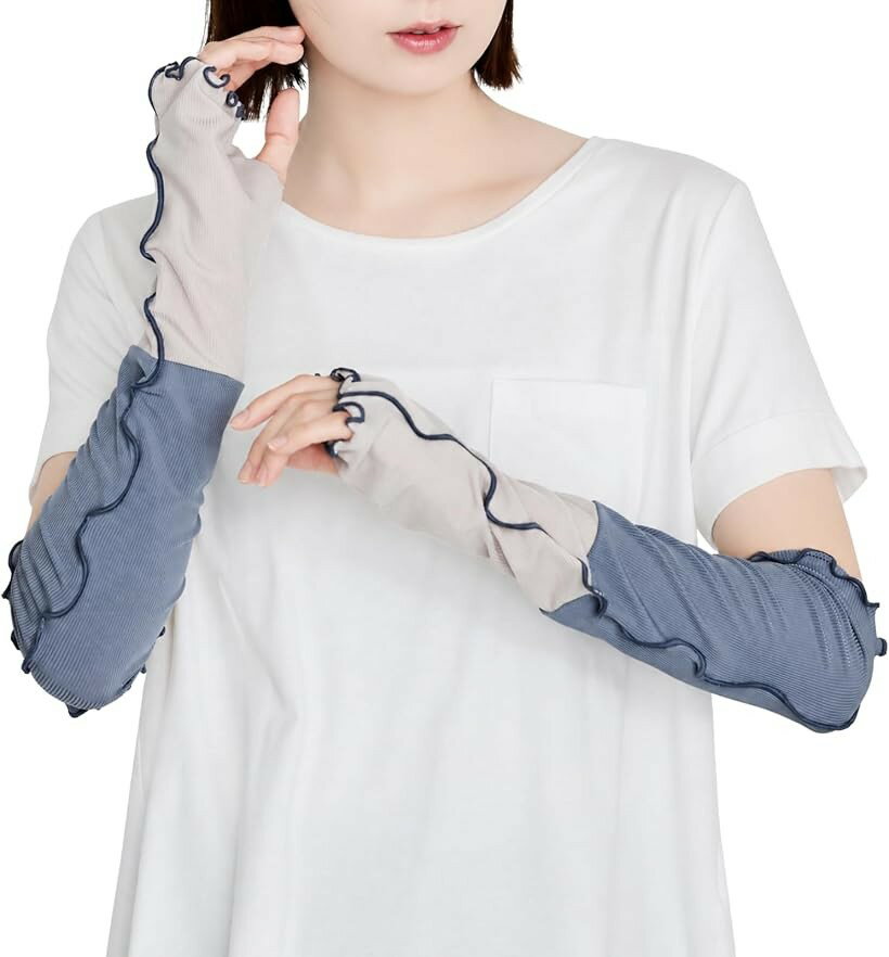 バリエーションコード : 2bk5tnc2ry商品コード2bk5yh3onh商品名エンプティオ 冷感 洗える 腕カバー アームスリーブ 日焼け止め ガード ドライブ ボレロ ボリューム袖 アームカバー レディース 穴なし ゴルフ テニス 園...